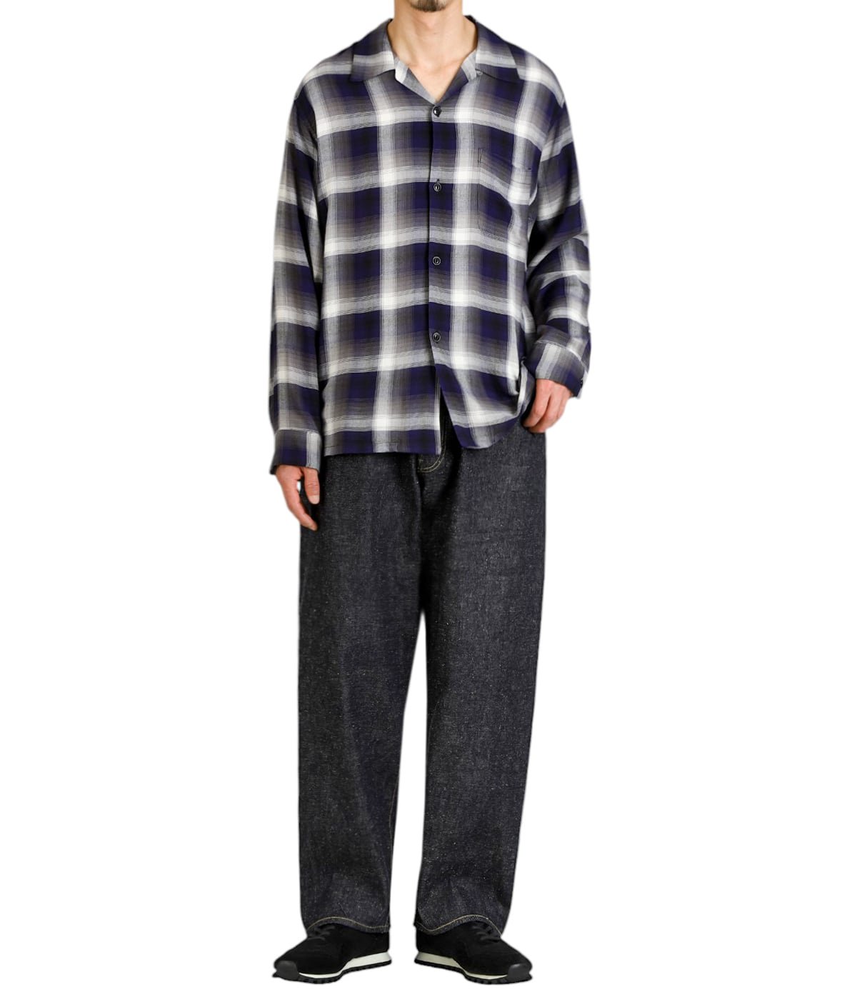 RAYON CHECK L/S OPEN SHIRT | GOLD(ゴールド) / トップス 長袖 RAYON CHECK L/S OPEN SHIRT | GOLD(ゴールド) / トップス 長袖